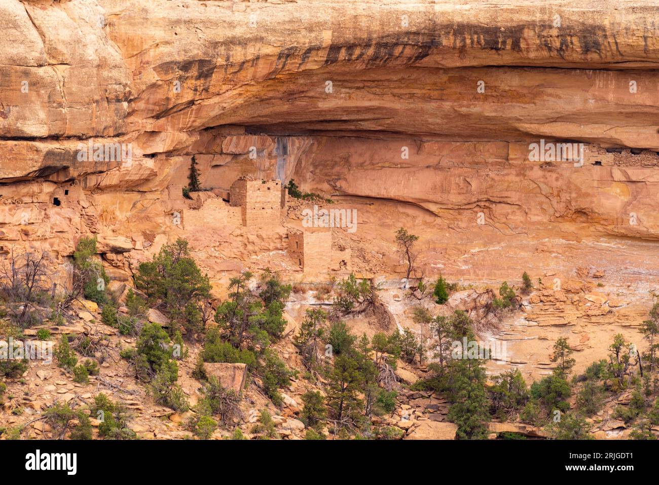 Hemenway House, a cliff dwelling in alcove at Chapin Mesa, Mesa Verde ...