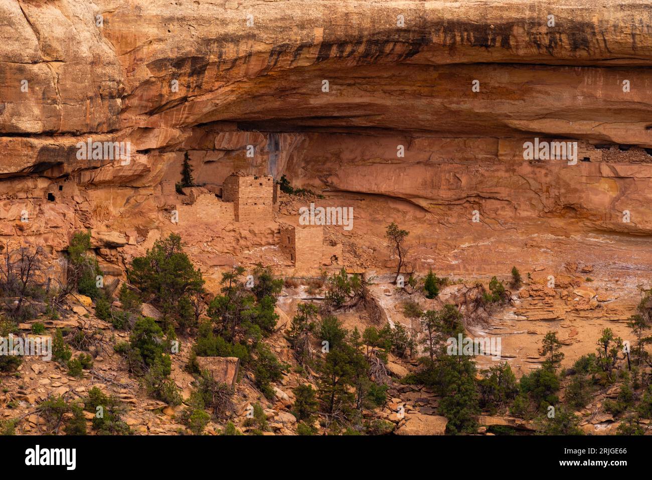 Hemenway House, a cliff dwelling in alcove at Chapin Mesa, Mesa Verde ...