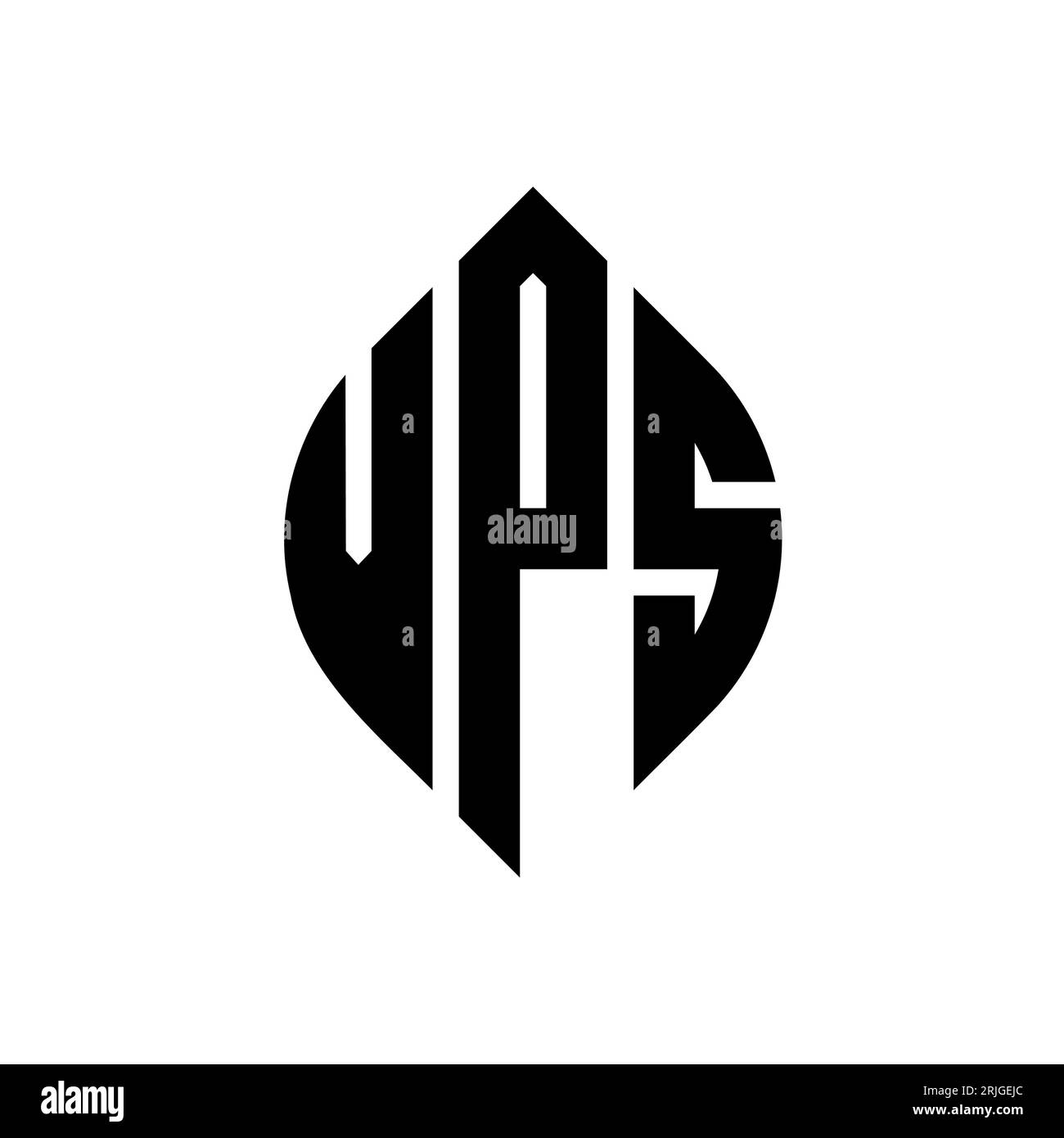 VPS circle letter logo design with circle and ellipse shape. VPS ...