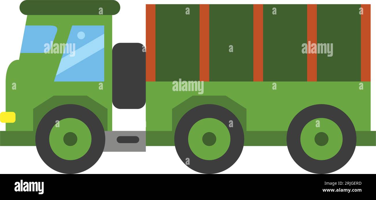 Tarpaulin Wagon Vector Icon Stock Vector Image & Art - Alamy