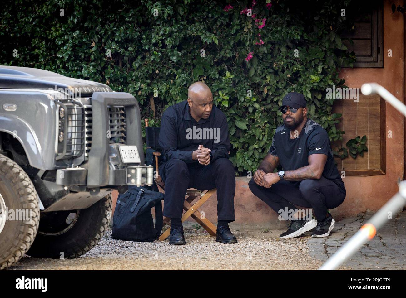 THE EQUALIZER 3, from left: Denzel Washington, director Antoine Fuqua ...
