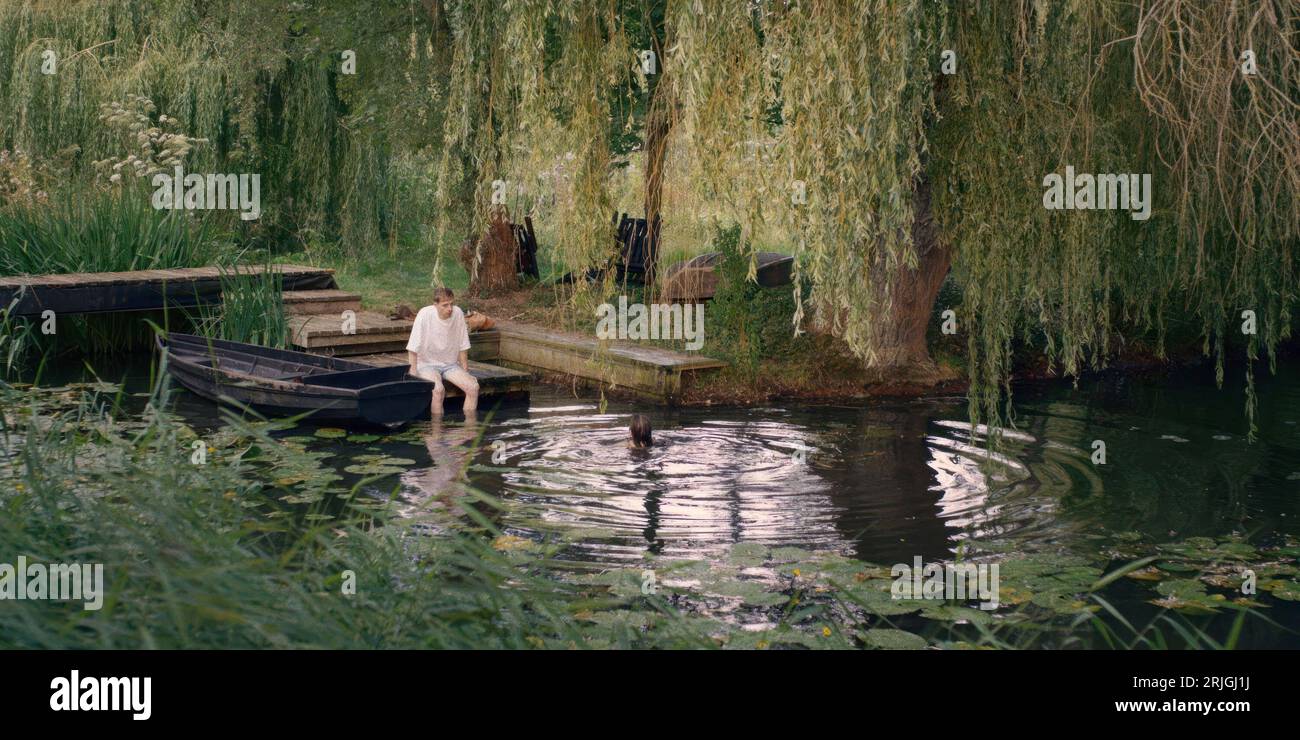 KINDLING, George Somner (sitting), Mia McKenna-Bruce (in water), 2023 ...