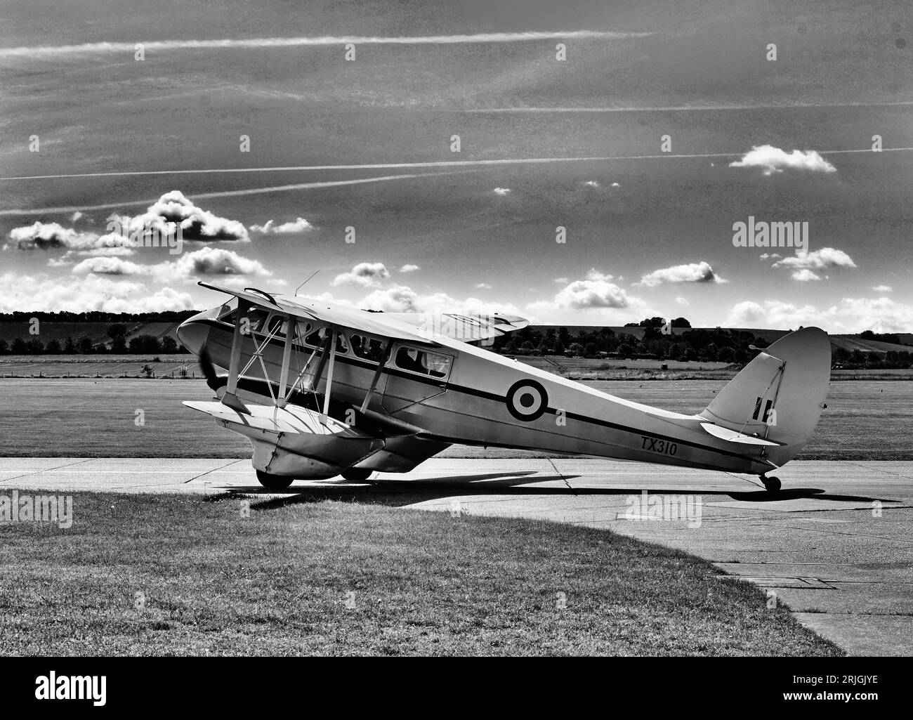 The Classic Wings DH Rapide Nettie twin engined passenger aircraft at ...
