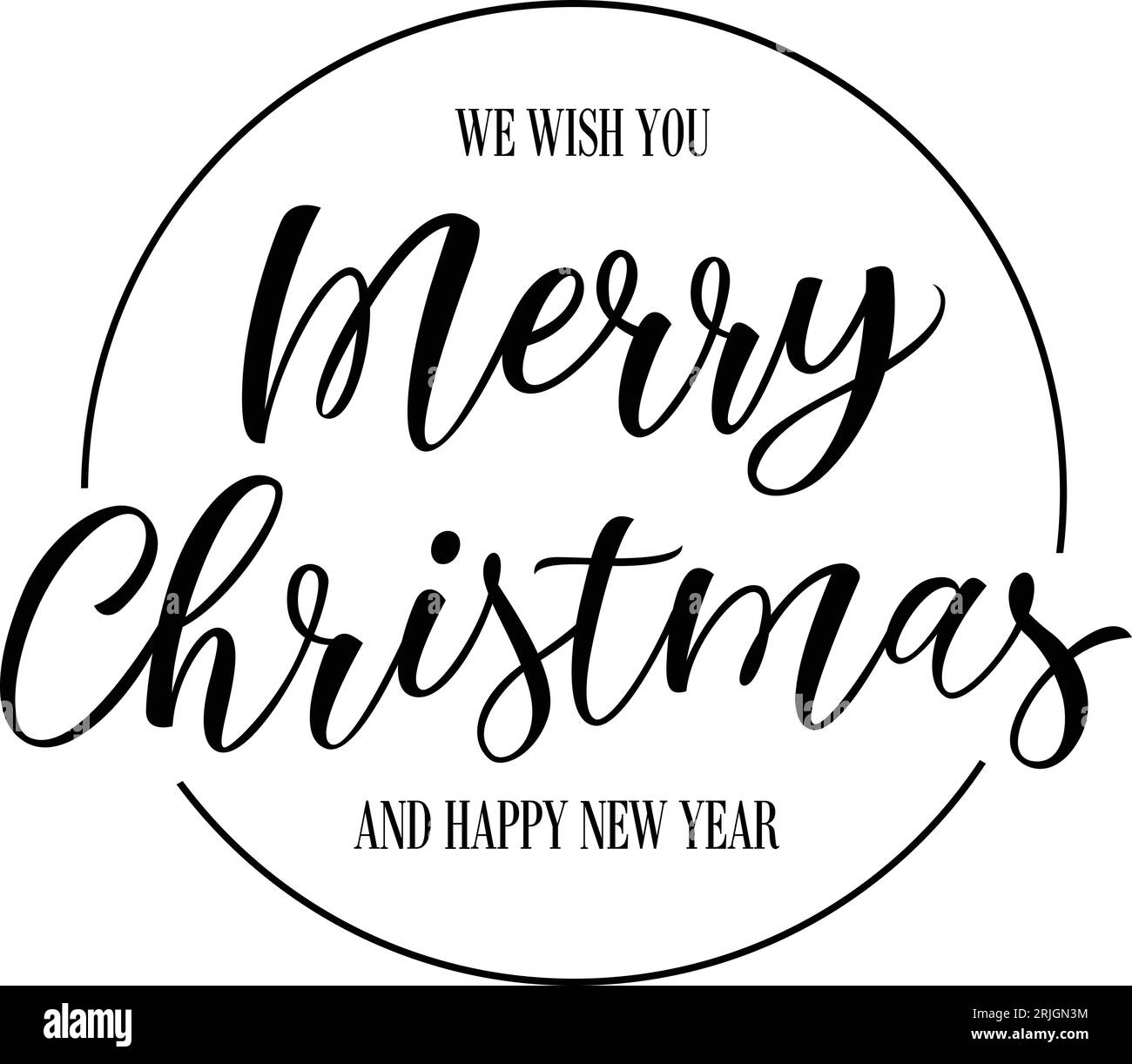 We wish you merry christmas Black and White Stock Photos & Images - Alamy
