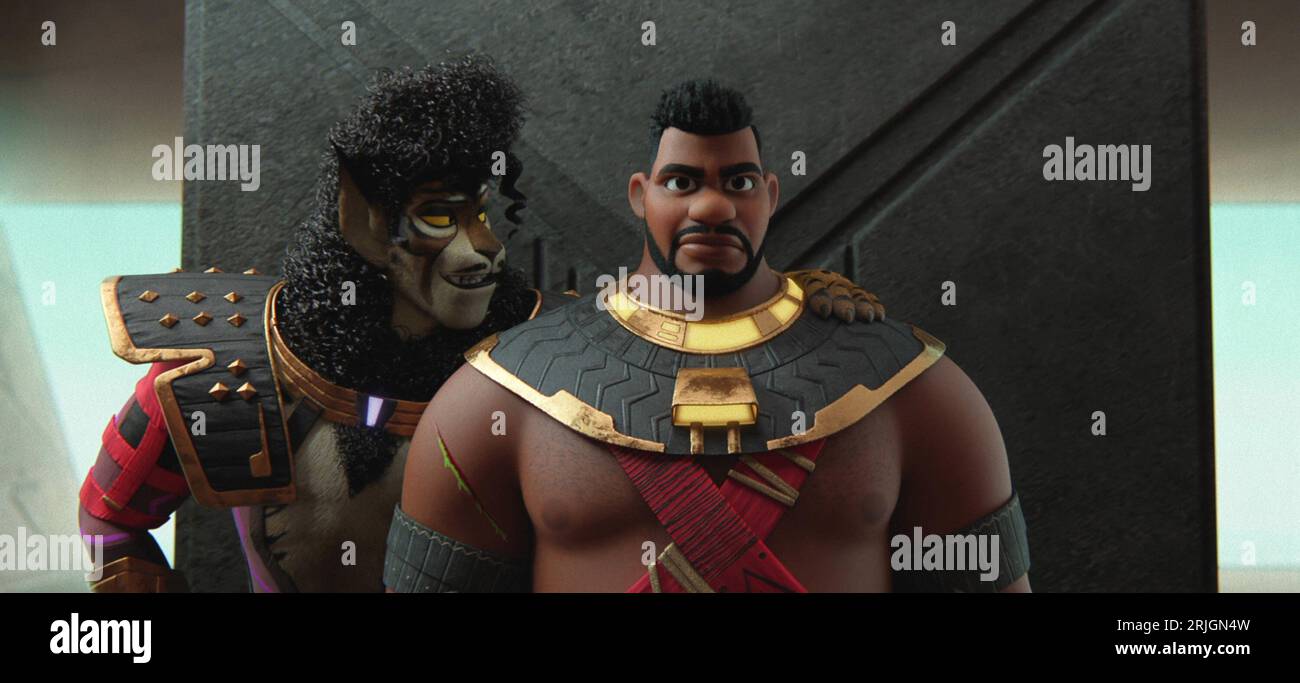 MY DAD THE BOUNTY HUNTER, from left: B'Caala (voice: Keith David), Sabo ...