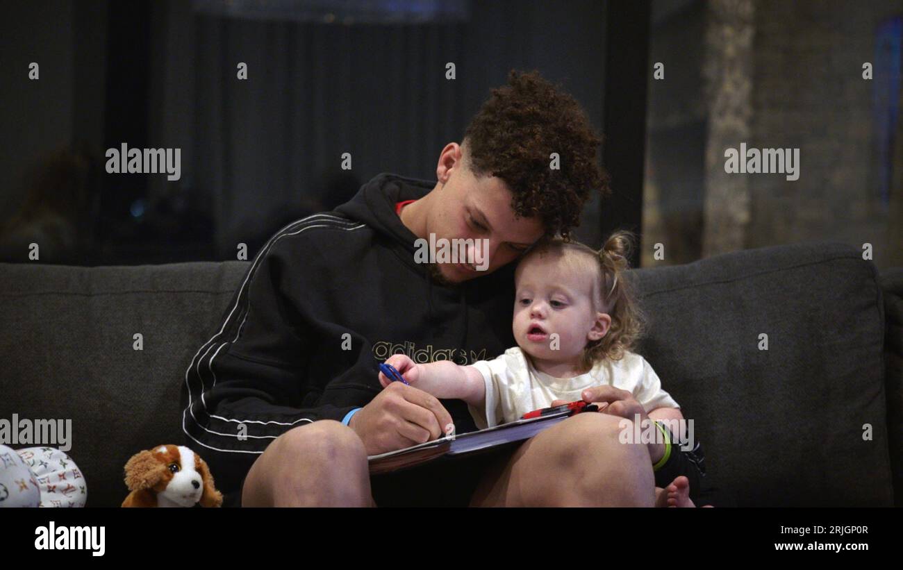 QUARTERBACK, from left: Patrick Mahomes, Sterling Skye Mahomes, 'The ...