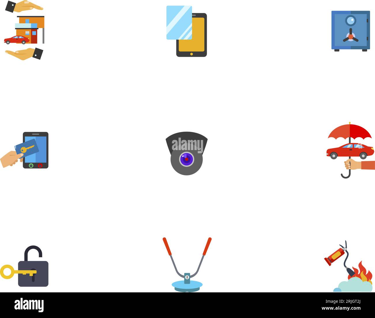 Safety Icon Set Stock Vector Image & Art - Alamy