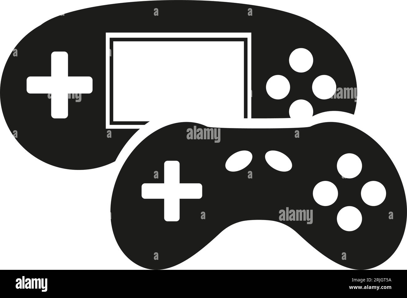 Game console and joystick simple icon Stock Vector Image & Art - Alamy