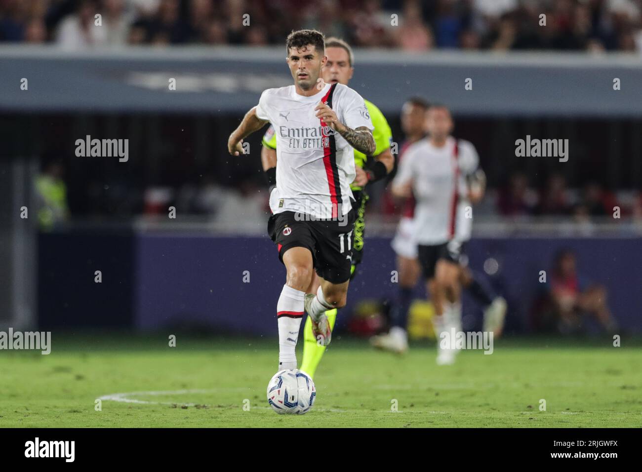 Christian Pulisic of AC Milan seen during SERIE A TIM 2023/24 football ...