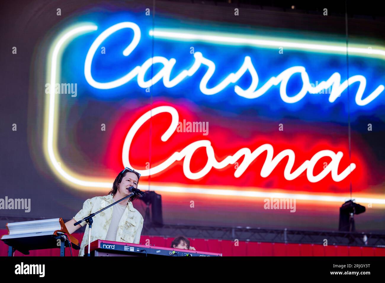 Hungary 11 August 2023 Carson Coma live at Sziget Festival in Budapest ...
