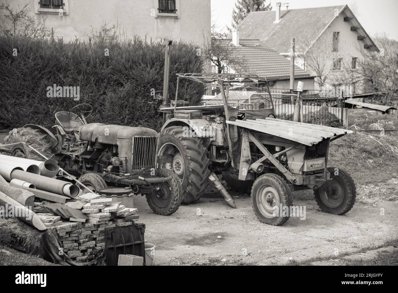 French tractors hi-res stock photography and images - Alamy