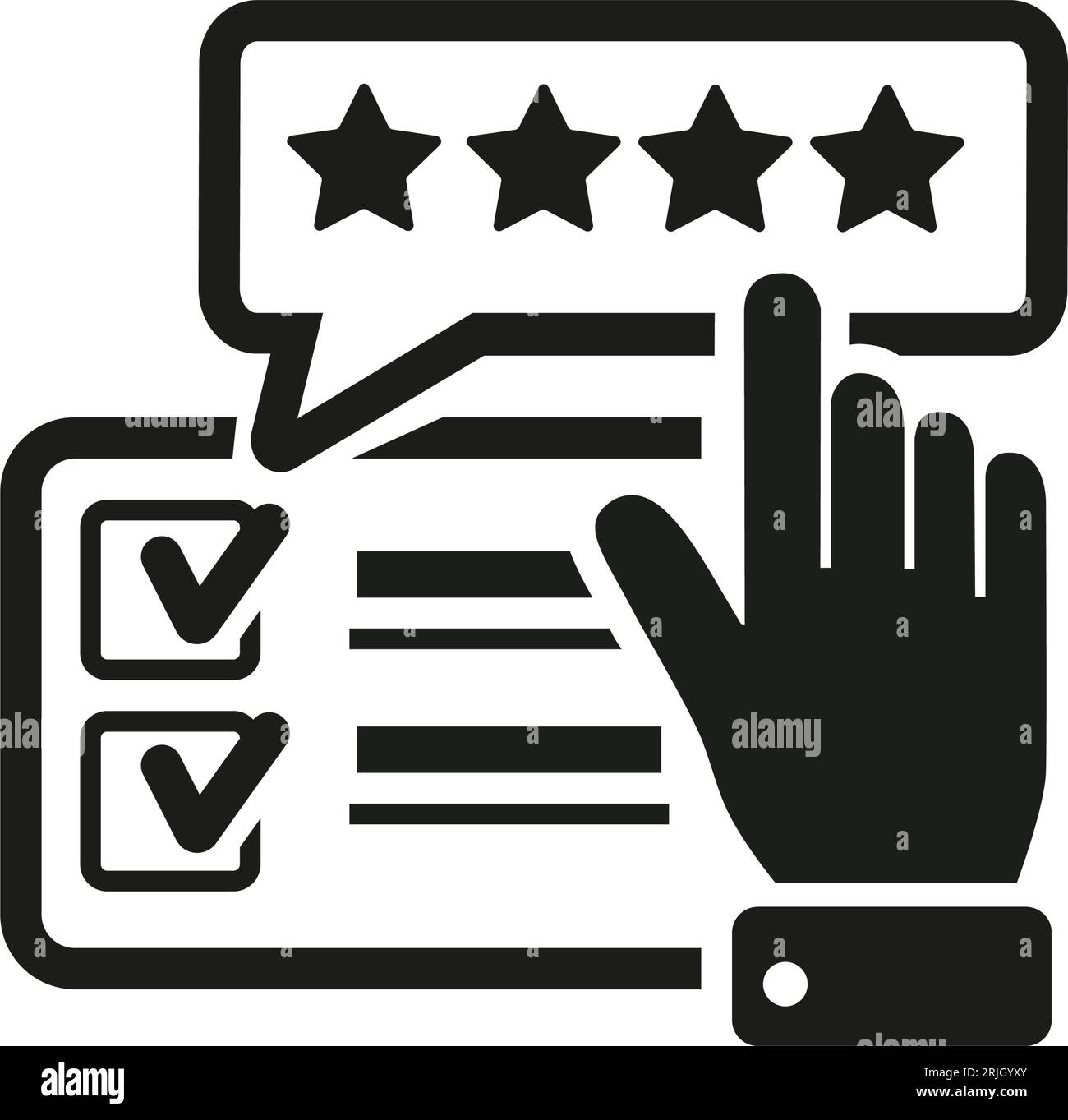 Feedback icon monochrome simple hi-res stock photography and images - Alamy