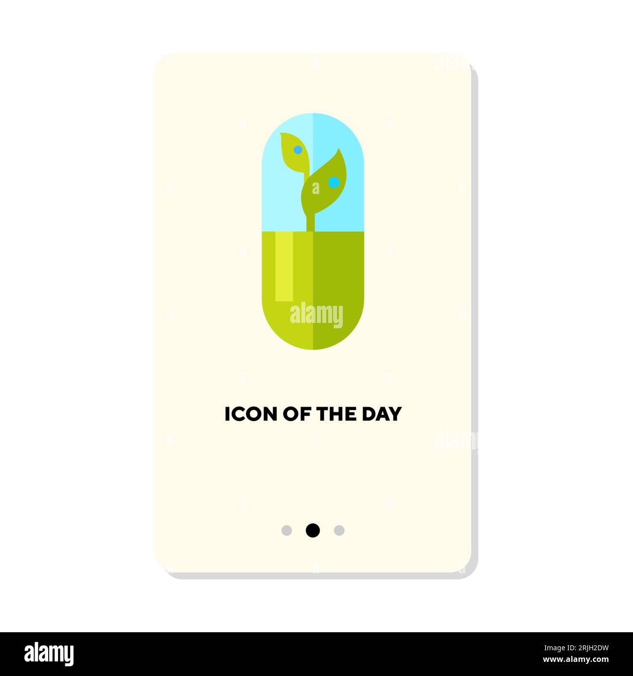 Plant growing in herbal capsule flat icon Stock Vector Image & Art - Alamy