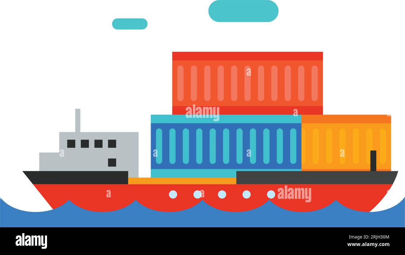 Container ship icon Stock Vector Image & Art - Alamy
