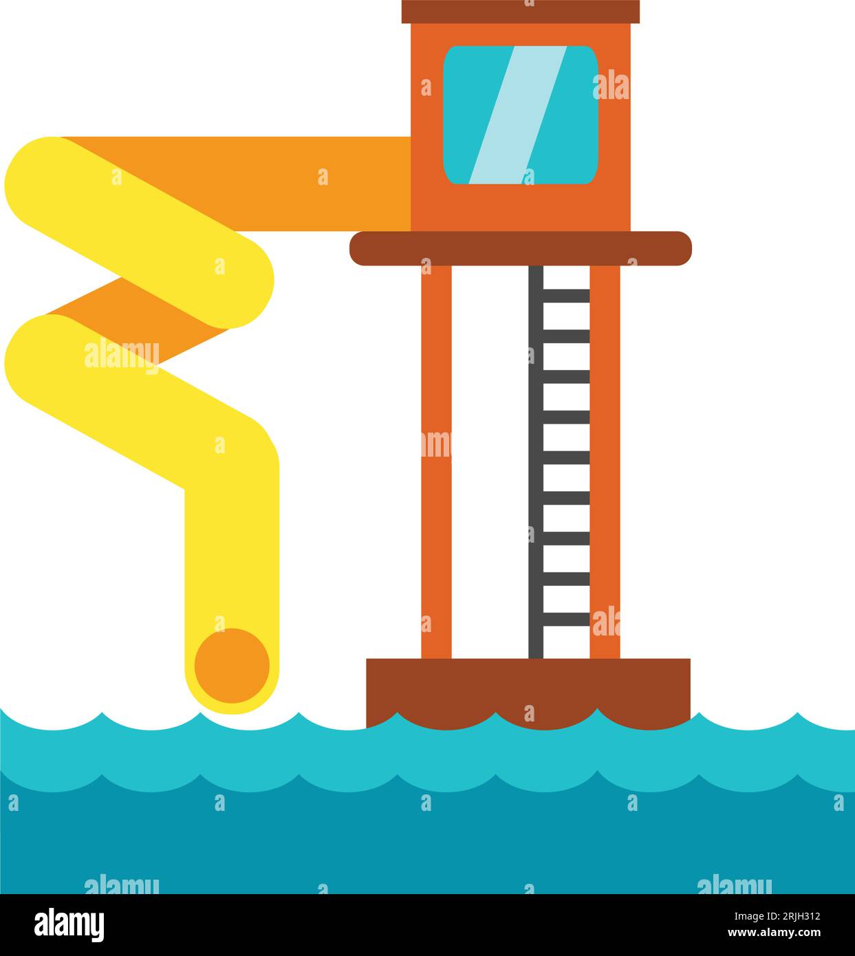 Aqua park tube icon Stock Vector Image & Art - Alamy