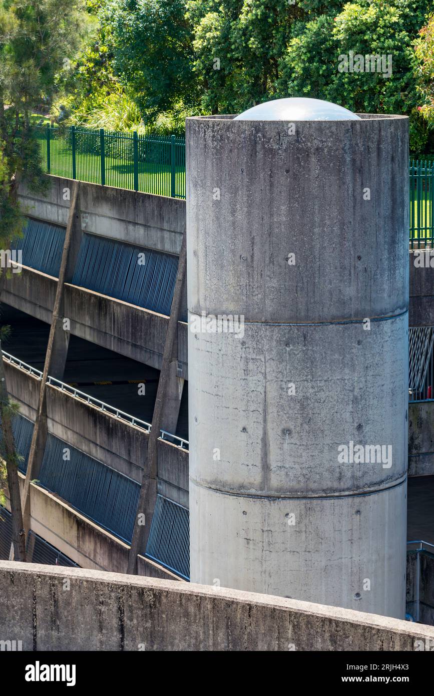 The 1980 constructed Garden Island Naval Carpark (Car Park) in Potts ...