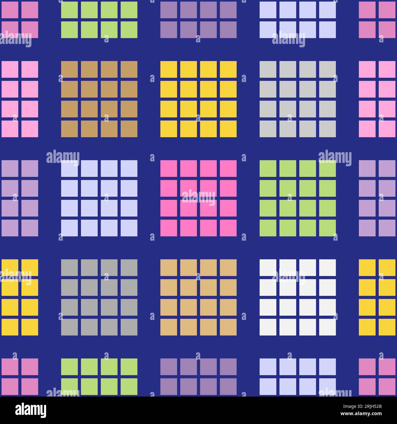 Colorful pixel seamless pattern. Multicolor vector seamless pattern in ...