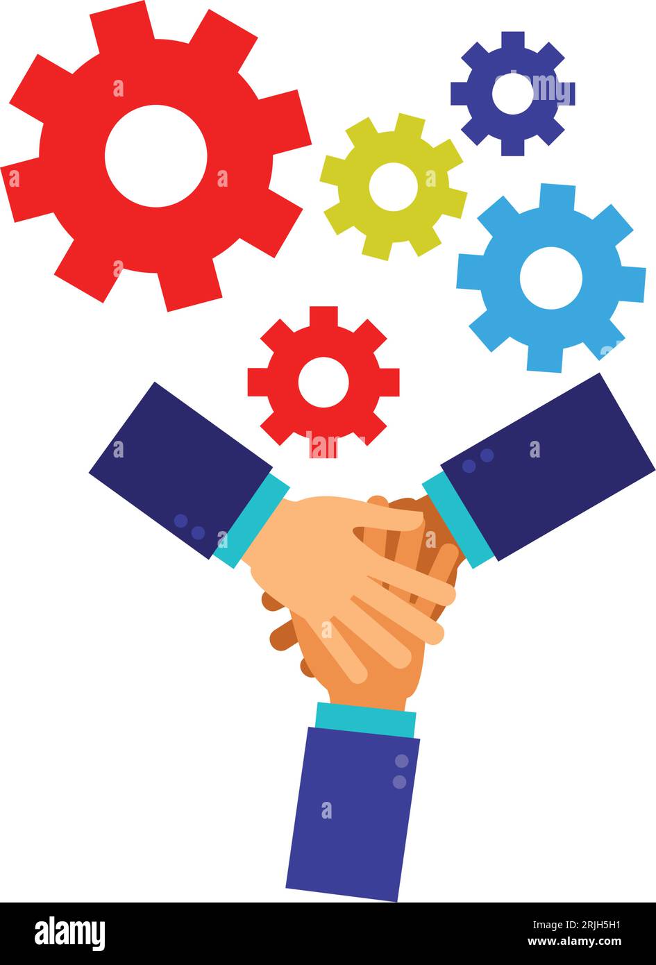 Cooperation as mechanism icon Stock Vector Image & Art - Alamy