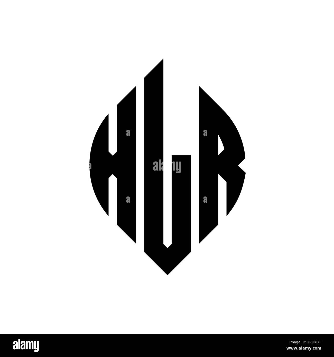 XLR circle letter logo design with circle and ellipse shape. XLR ...