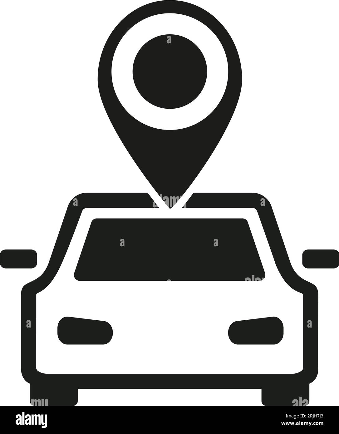 Location pointer simple icon Stock Vector Image & Art - Alamy