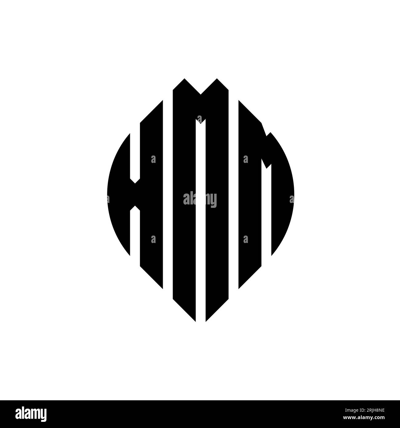 XMM circle letter logo design with circle and ellipse shape. XMM ...