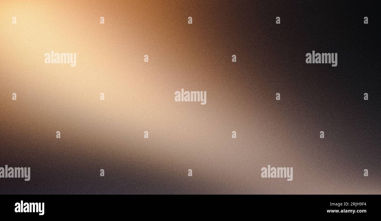 Abstract beige brown color gradient dark background grainy noise ...