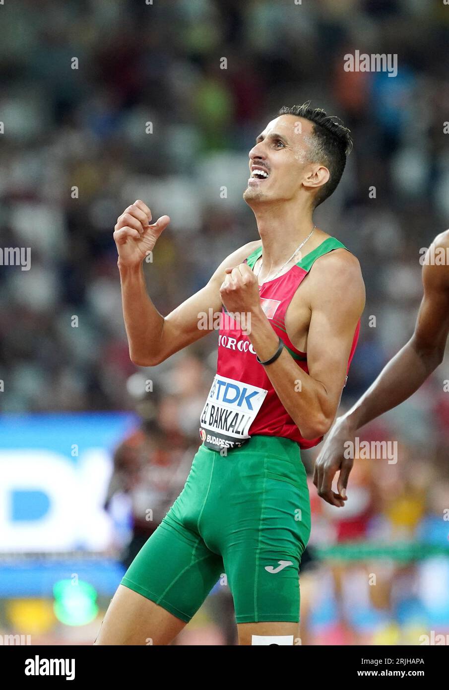 Soufiane El Bakkali (MAR) winner 3000m steeple chase men during the 19th edition World Athletics ...