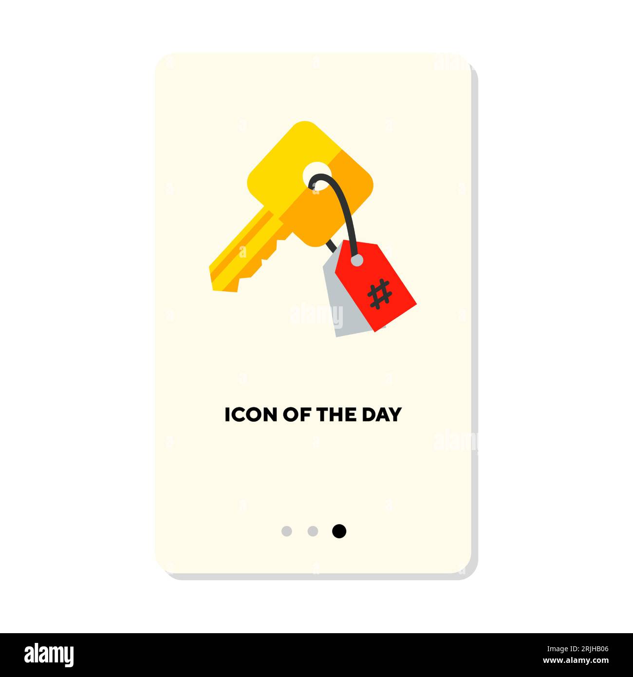 Key flat icon Stock Vector Image & Art - Alamy