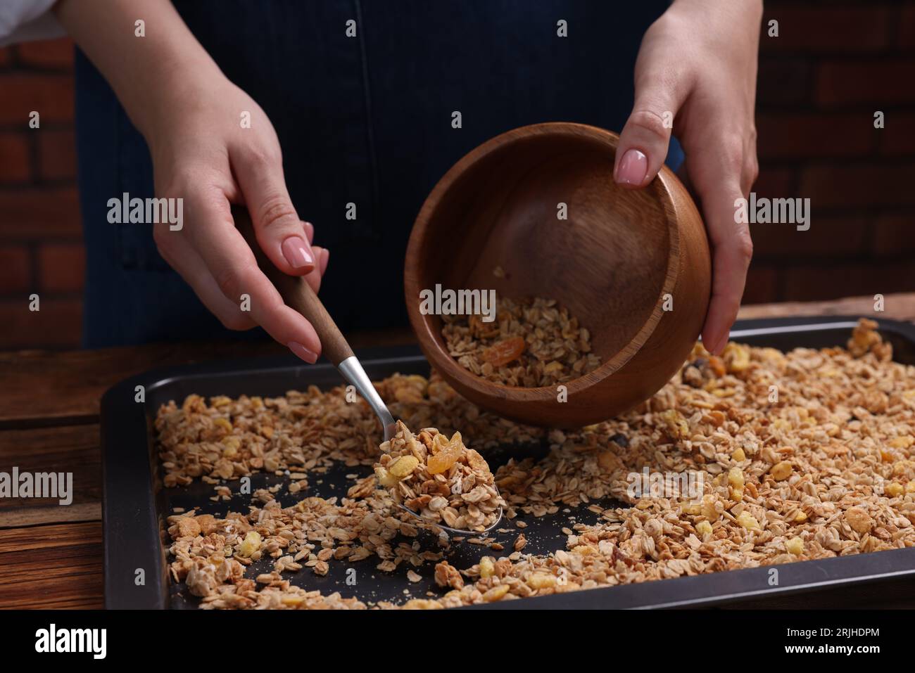 Putting muesli bowl hi-res stock photography and images - Alamy