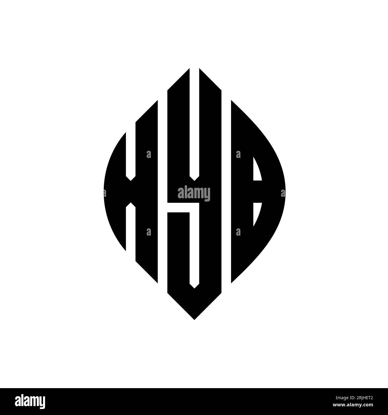 XYB circle letter logo design with circle and ellipse shape. XYB ...