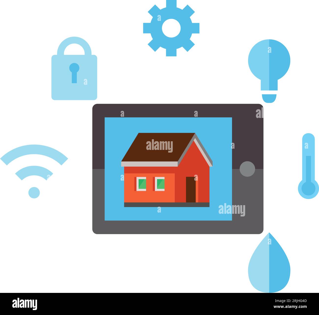 Smart home technology vector icon Stock Vector Image & Art - Alamy