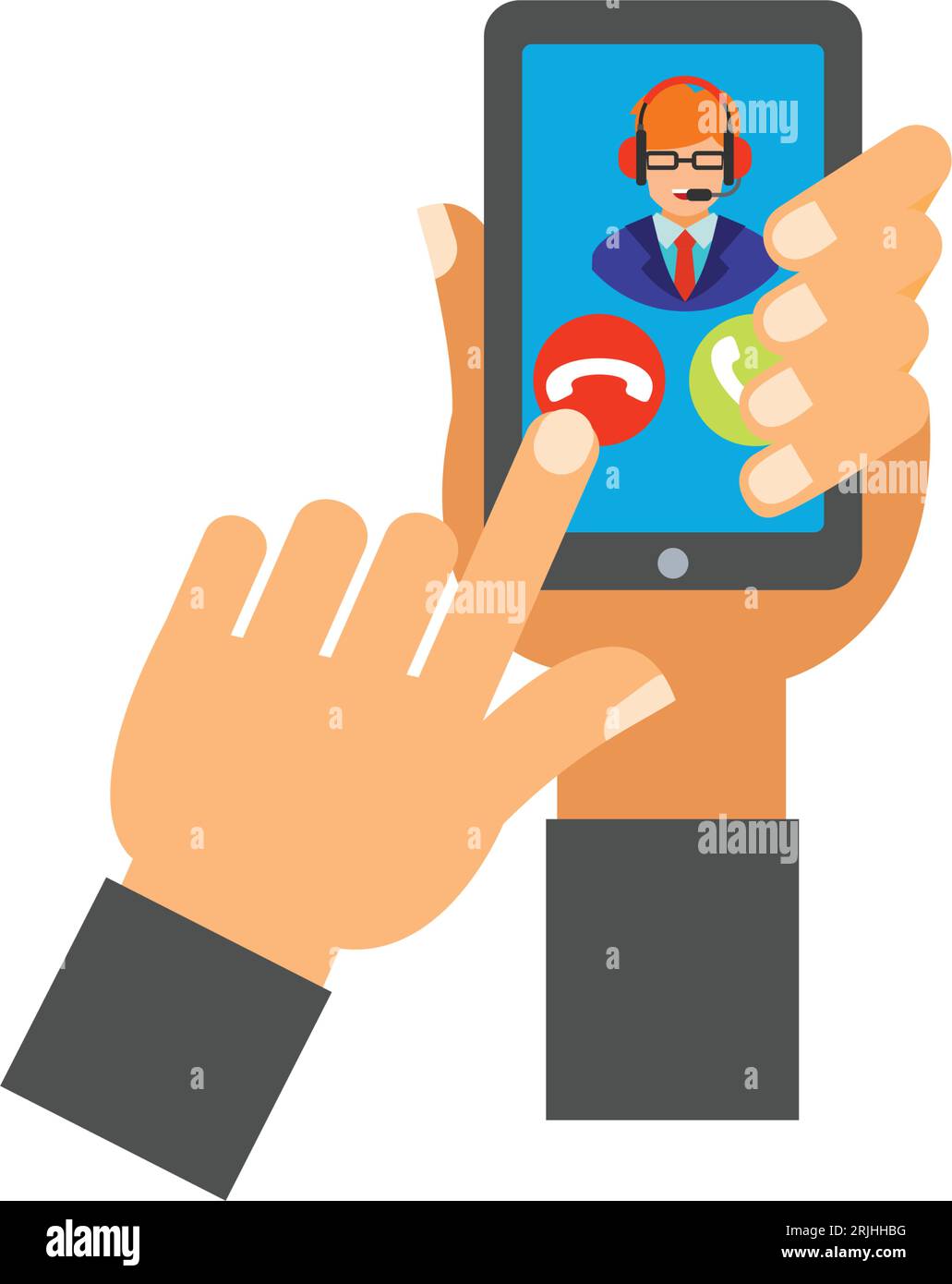 Answering gadget Stock Vector Images - Alamy