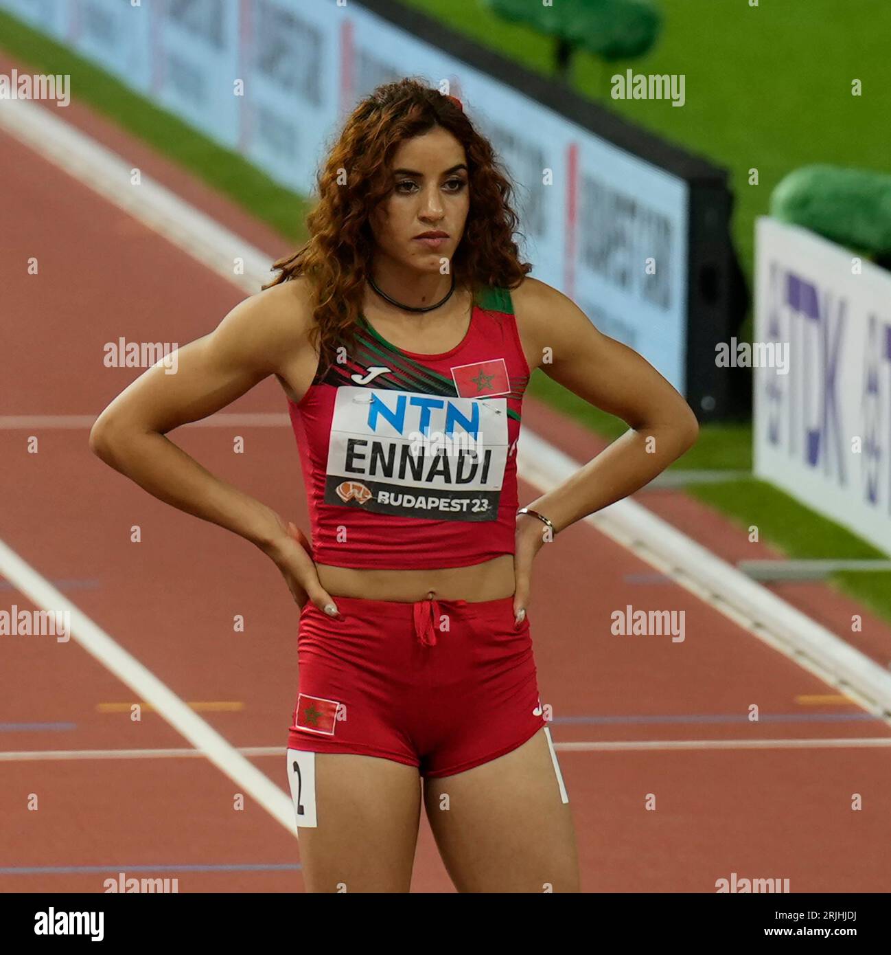 Budapest,HUN, 22 Aug 2023 Noura Ennadi (MAR) during the World Athletics ...