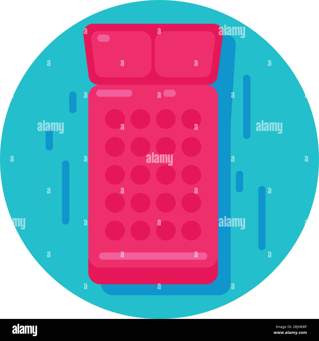 Inflatable water mattress Stock Vector Images - Alamy