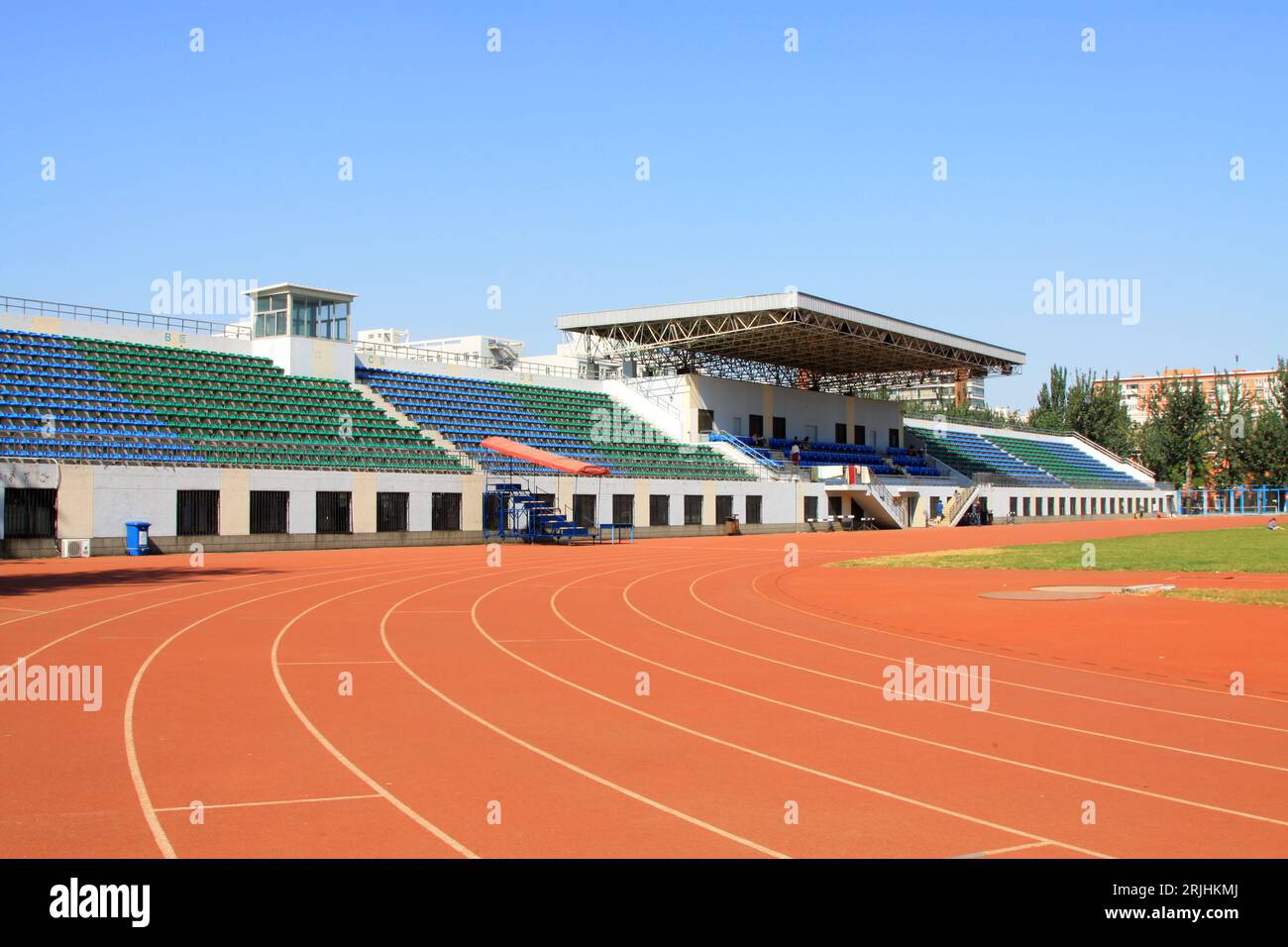 School bleachers outdoor hi-res stock photography and images - Alamy