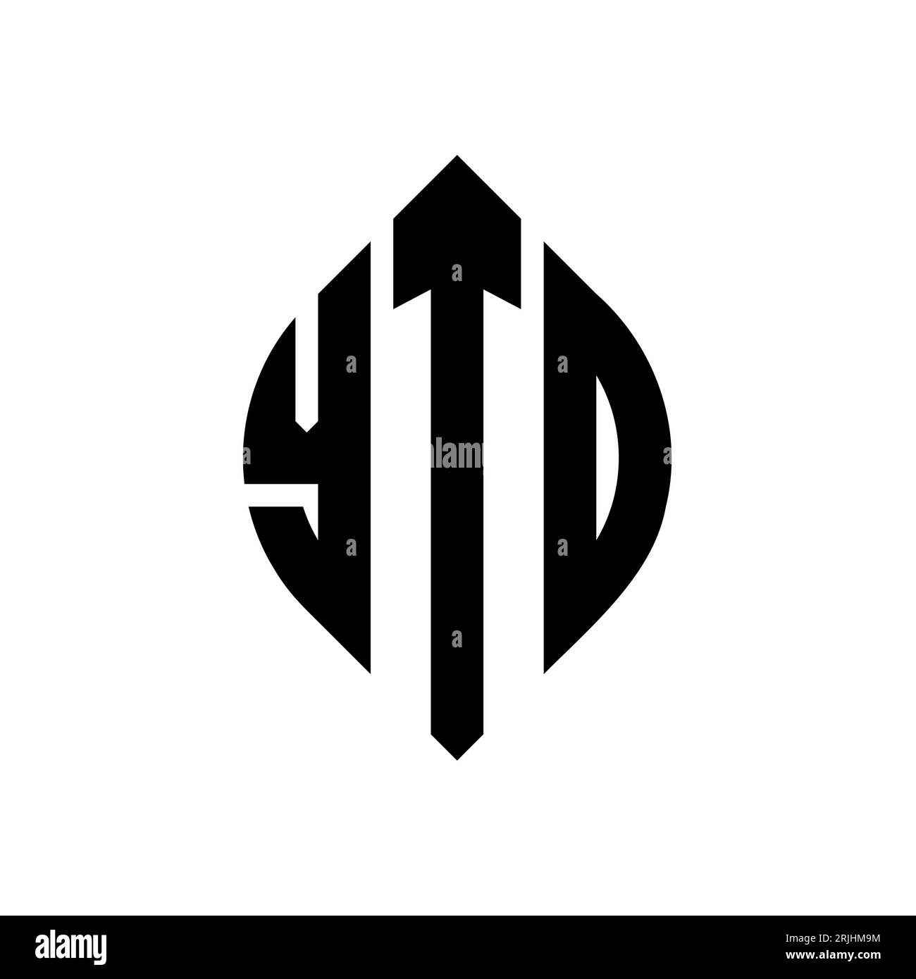 YTO circle letter logo design with circle and ellipse shape. YTO ...