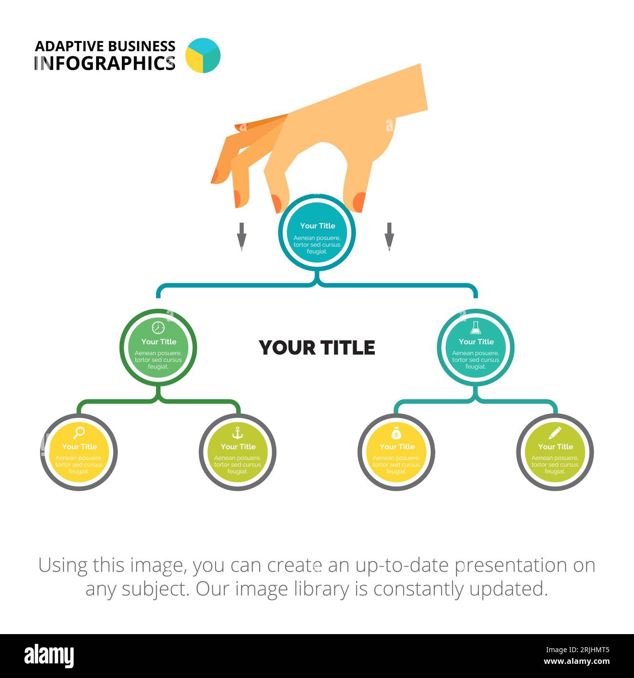 Tree Chart Slide Template Stock Vector Image & Art - Alamy