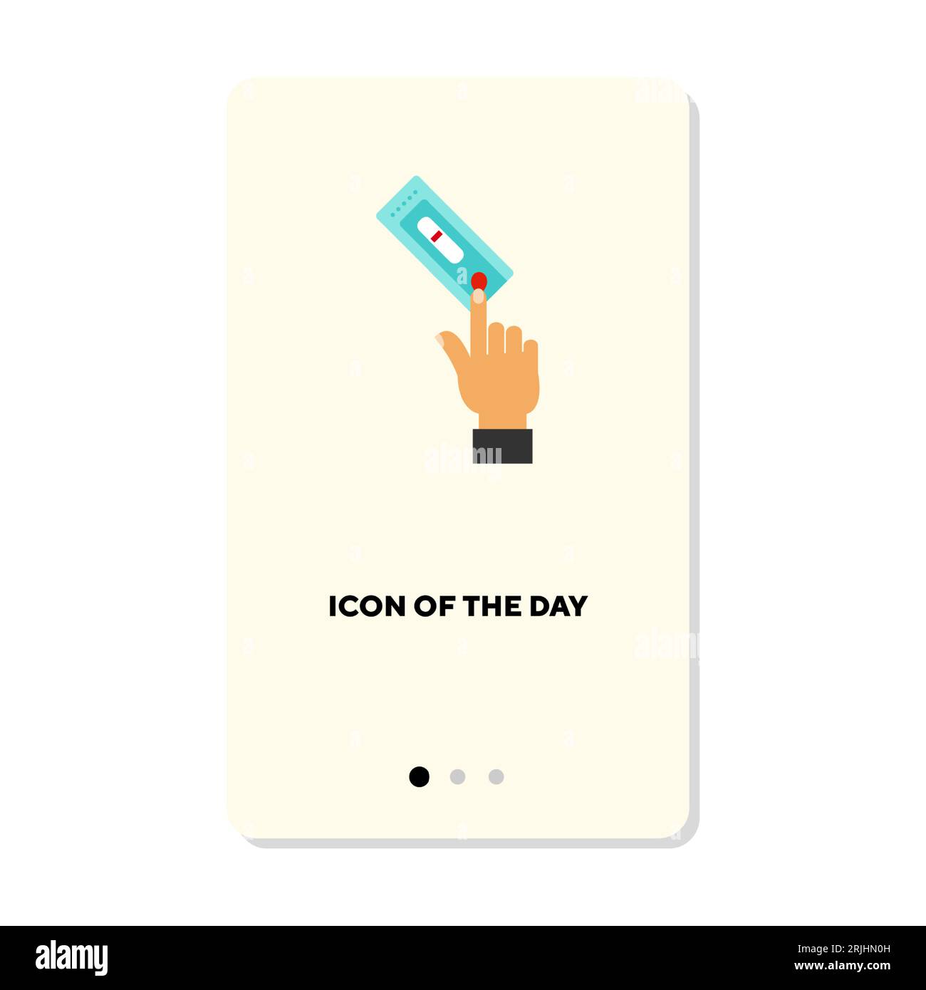 Hand of patient giving blood for test flat ic Stock Vector Image & Art ...