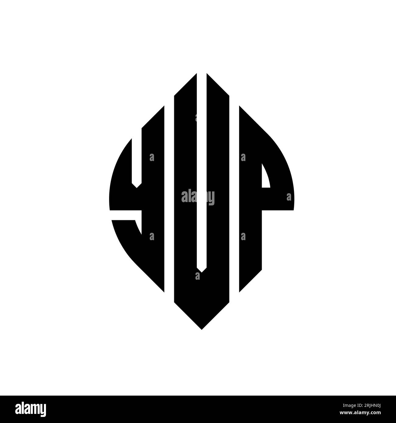 YVP circle letter logo design with circle and ellipse shape. YVP ...