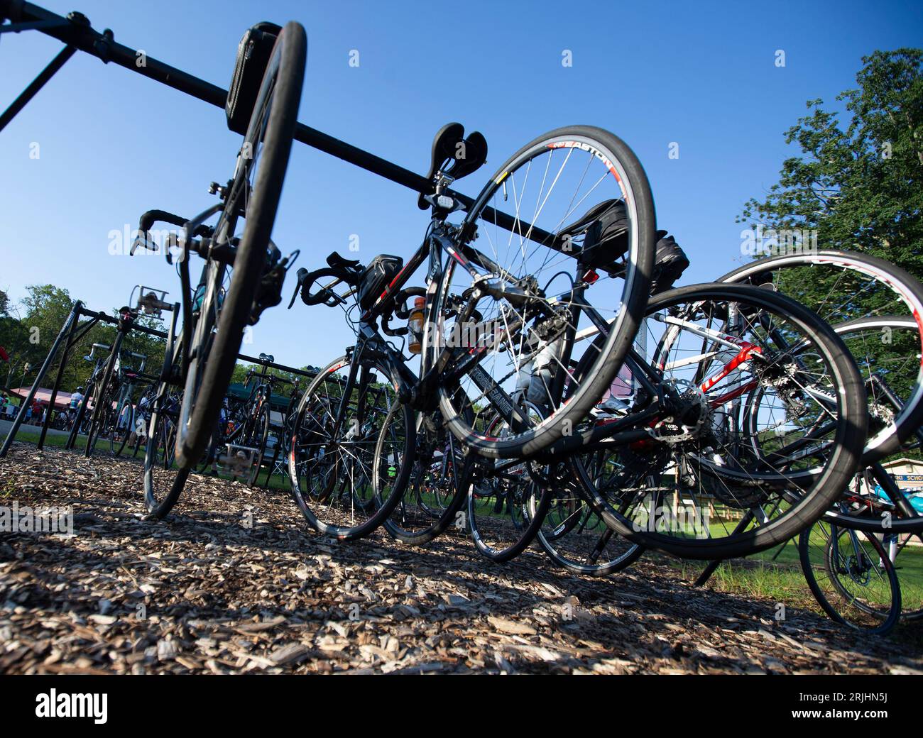 Bike rack hi-res stock photography and images - Alamy