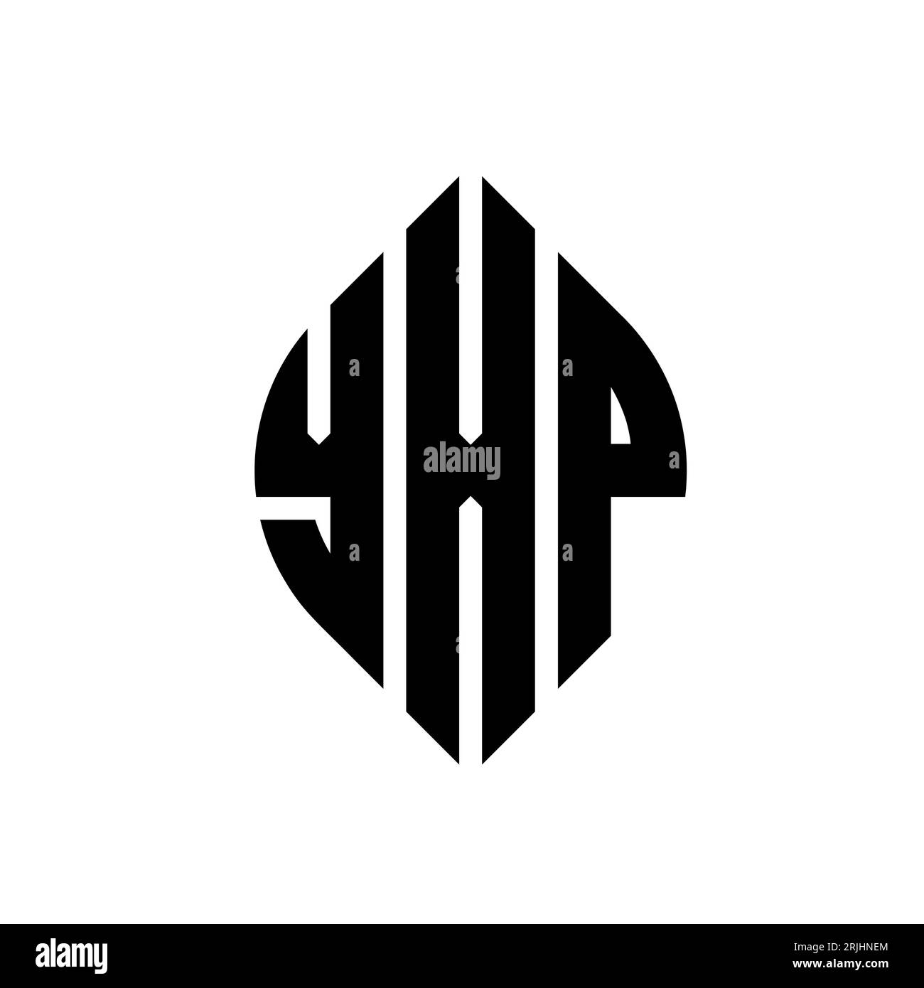 YXP circle letter logo design with circle and ellipse shape. YXP ...