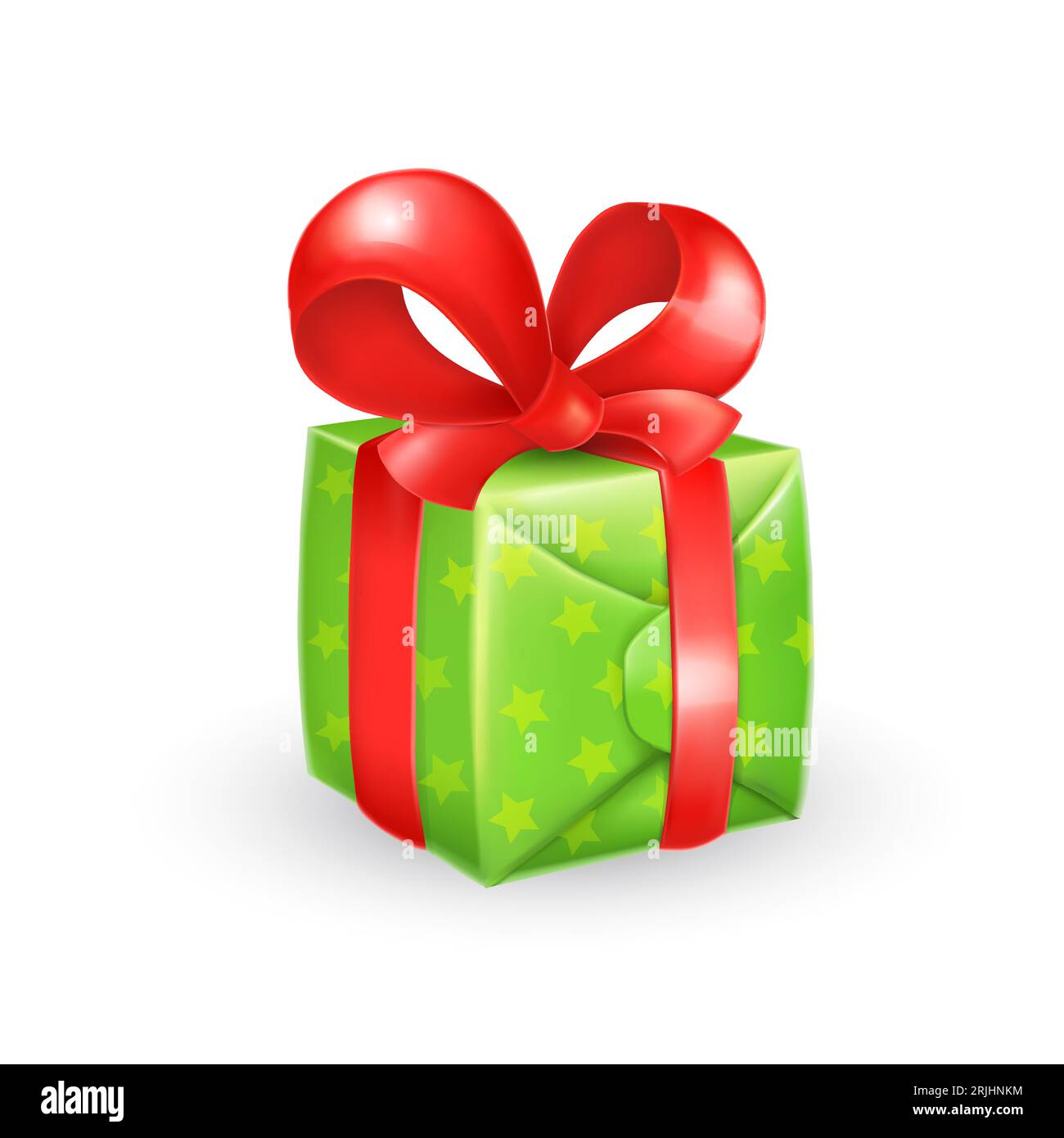 Cartoon Gift Box With Bow Stock Vector Image & Art - Alamy