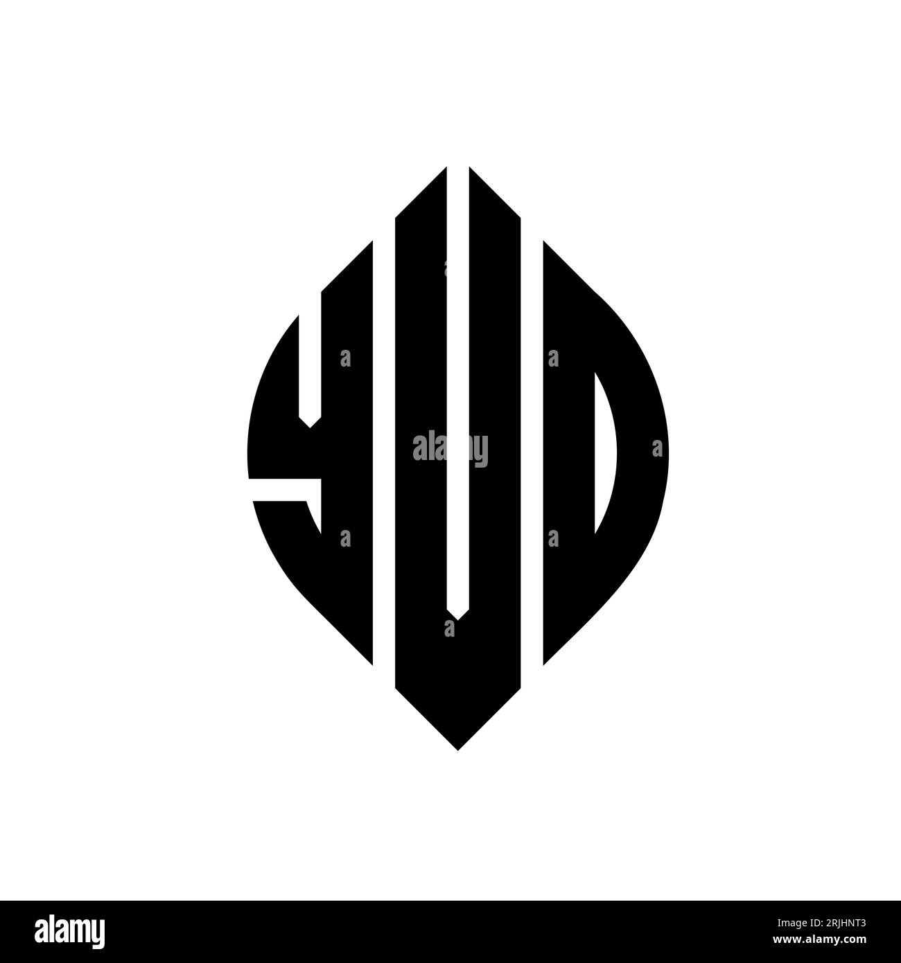 YVO circle letter logo design with circle and ellipse shape. YVO ...