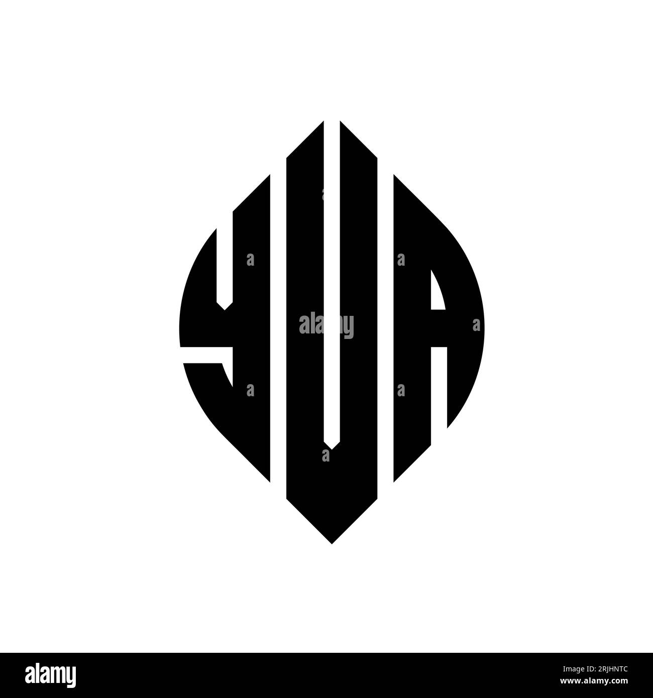 YVA circle letter logo design with circle and ellipse shape. YVA ...