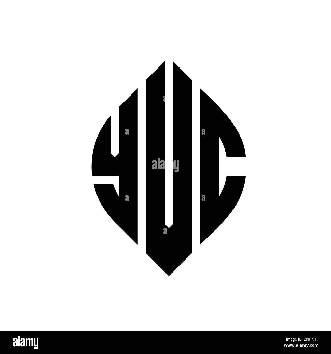 YVC circle letter logo design with circle and ellipse shape. YVC ...