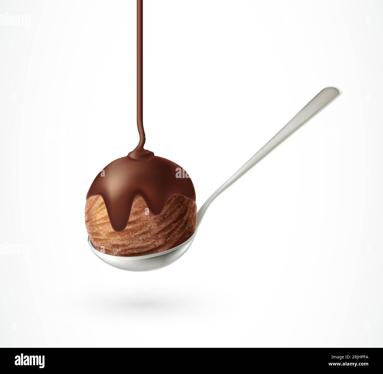 Ice cream spoon in Stock Vector Images - Alamy