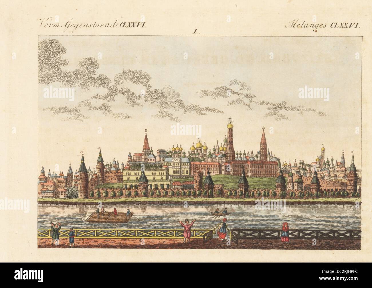 View of the Kremlin from the Sofiyskaya Embankment, Moscow, Russia ...