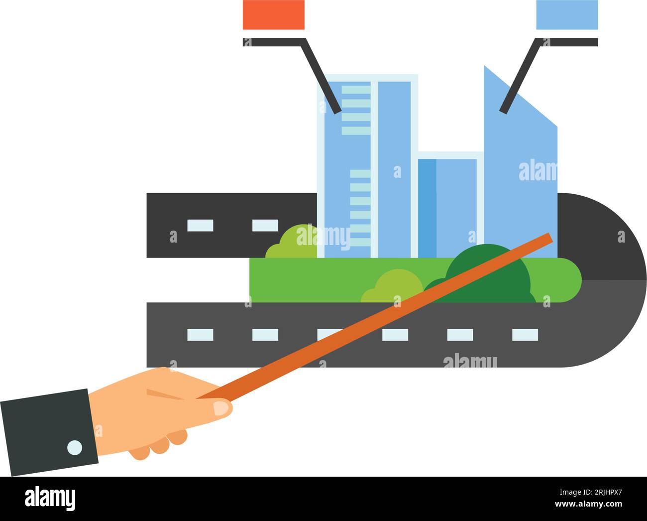 Showing project icon Stock Vector Image & Art - Alamy