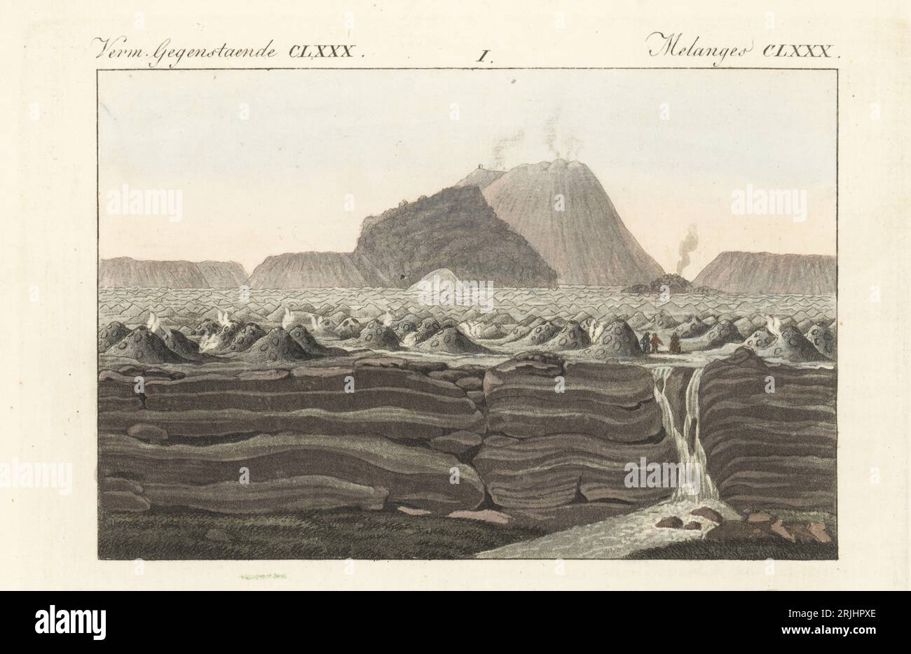 View of El Jorullo, a cinder cone volcano in Michoacán, central Mexico ...