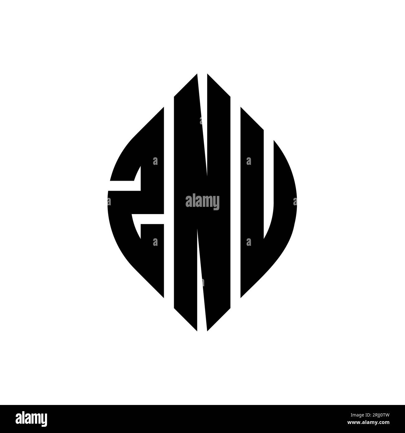 Znu font Stock Vector Images - Alamy